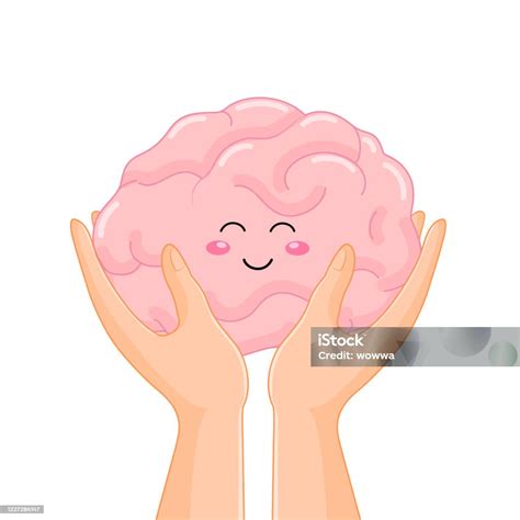 인간의 장기 뇌를 잡고 손 건강 보호 개념 감정에 대한 스톡 벡터 아트 및 기타 이미지 감정 개념 건강관리와 의술