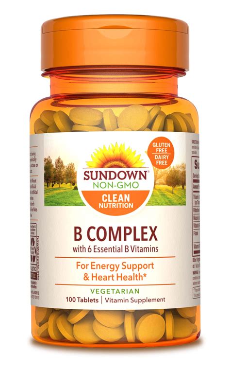 Sundown Naturals® Vitamin B Complex 100% RDV, 100 Tablets - Walmart.com