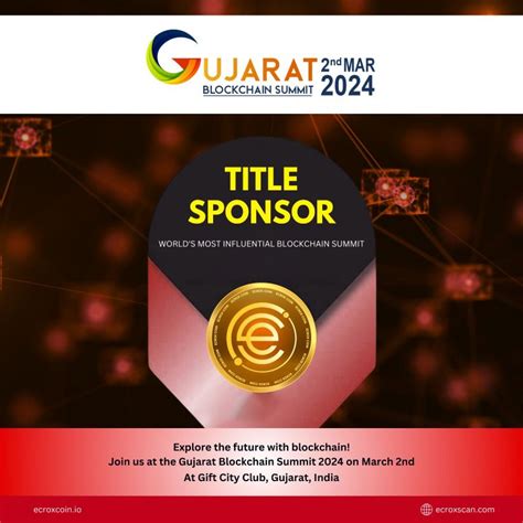 Ecrox Chain On Linkedin Ecroxchain Gujaratblockchainsummit
