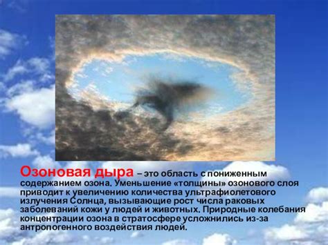 Озоновые дыры презентация для детей