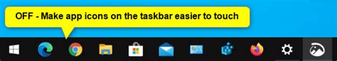 Turn On Or Off Taskbar Icons Easier To Touch For Windows 10 2in1 PC Tutorials