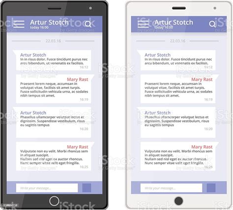 Ux 디자인식 수다 전화 인터페이스 마시지한 앱을 사용하여 언어 비눗방울 검은색에 대한 스톡 벡터 아트 및 기타 이미지 검은