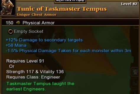 Tunic Of Taskmaster Tempus Torchlight Wiki Fandom