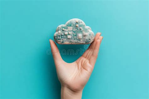 the idea of cloud computing is depicted with a 3d cloud icon on a