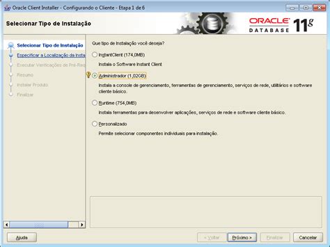 instalando o cliente oracle 11g r2 no windows 7 mytracelog registro