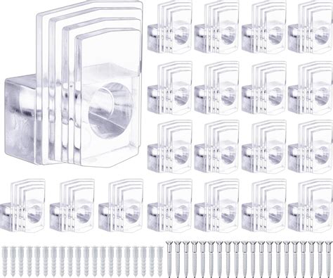 12pcs Frameless Mirror Glass Wall Hanging Fixing Kit Spring