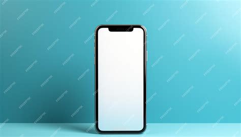 Modern Smart Phone With Touch Screen Wireless Technology And Empty Display Generated By