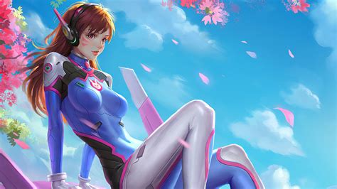 Dva Overwatch Video Gameart Wallpaper HD Games Wallpapers 4k Wallpapers