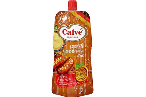 Соус «Баварский» медово-горчичный «Calve», 230 г – купить по приятной ...