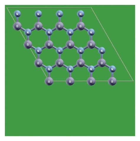 Optimized Geometry Of A 4×4×1 Bn Supercell Doped With Single And Two Si
