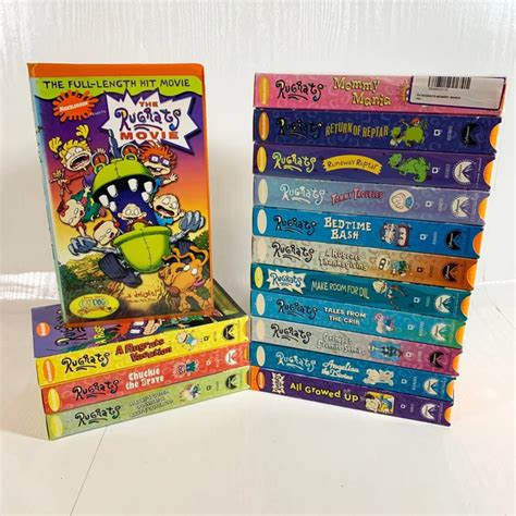 Lot Rugrats Vhs Tapes Nickelodeon Animated Cartoon Orange Tapes Picclick Uk