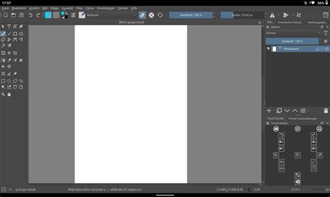 How To Put The Touch Docker On The Lower Half Of The Left Dock Krita