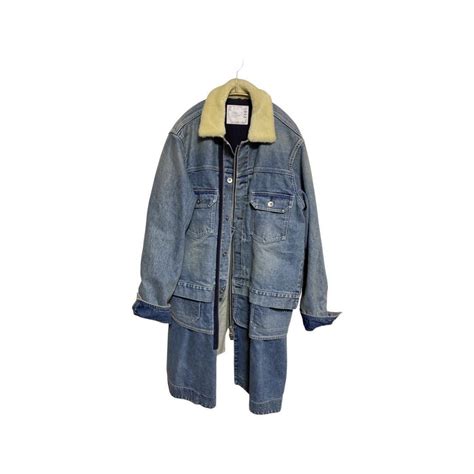 Yahooオークション 未使用 Sacai デニムコート デニムジャケット ボ
