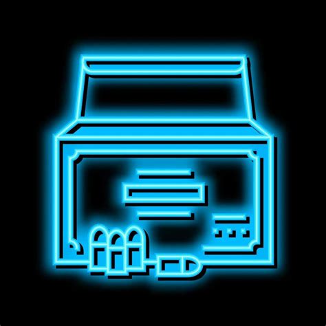 Ammunition Gun Accessory Neon Glow Icon Illustration 20586216 Vector