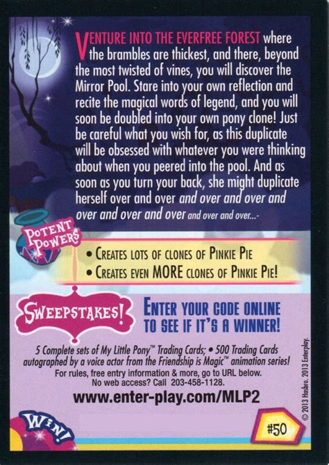Mlp Mirror Pool Trading Cards Mlp Merch