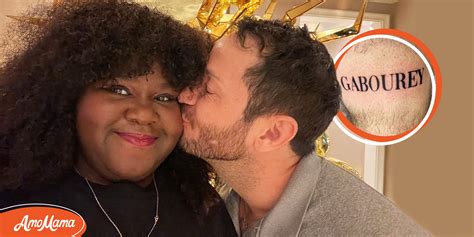Gabourey Sidibes Husband Brandon Frankel Tattoos Her Name On Him