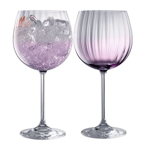 Galway Crystal Erne Gin And Tonic Pair Amethyst Declarelicom
