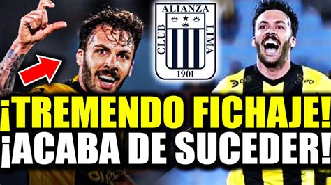 LO ULTIMO ACABA DE SUCEDER POR FIN ALIANZALIMA ANUNCIA SU NUEVO