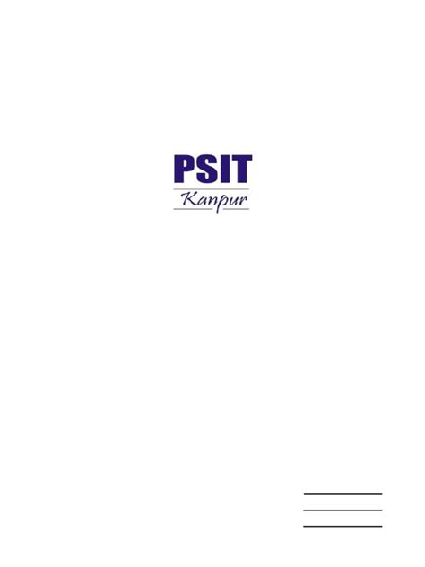 Data Analytics Front Page Pdf