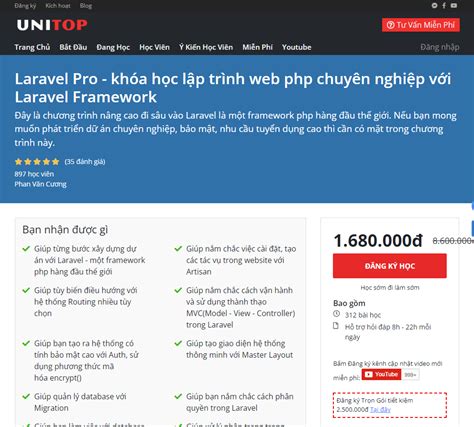 Share Unitop Laravel Pro Khóa Học Lập Trình Web Php Chuyên Nghiệp