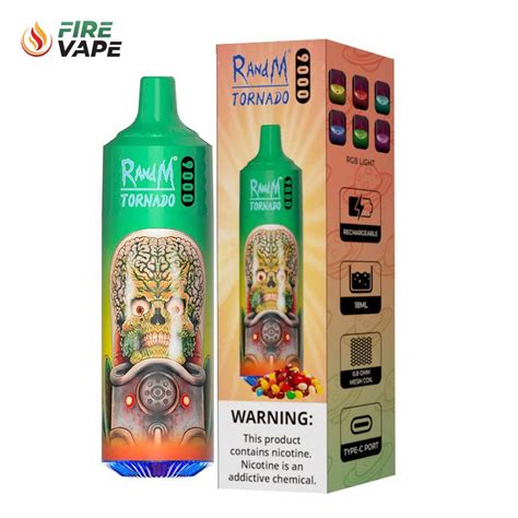 Randm Tornado 9000 Puffs Disposable Vape Pen Pod Popular In Europe