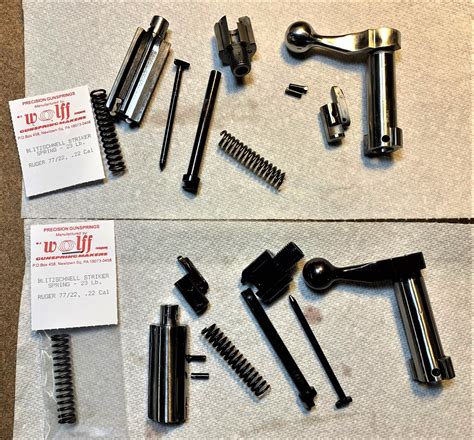 Ruger 77 22 And 77 17 Bolt Action Shims Trigger Kits Springs