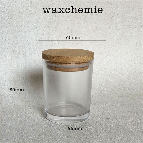 Jual Mini Wood Jar Candle Lilin Kayu Gelas Container Aromaterapi