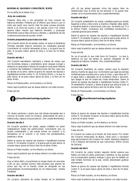 Novena Al Sagrado Corazon De Jesus Pdf