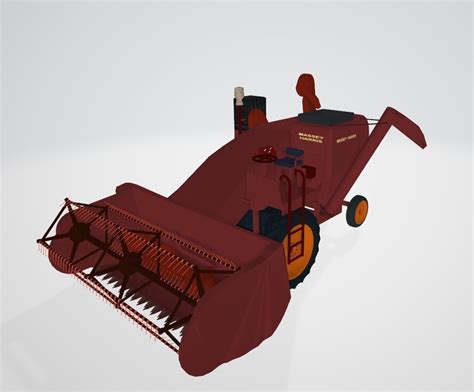 Massey Harris Combine Harvester 3d Model Cgtrader