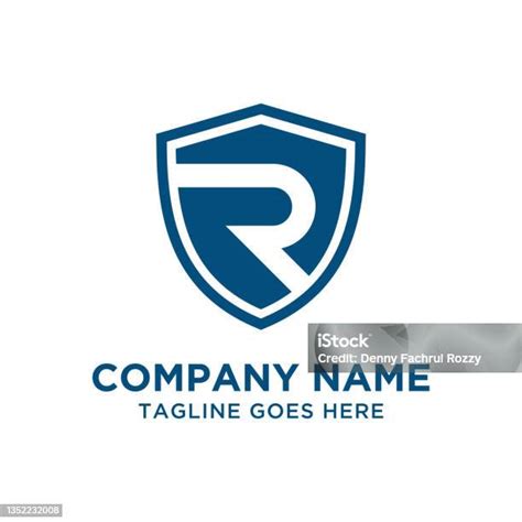 Template Desain Ilustrasi Stok Vektor Huruf R Dan Shield Ilustrasi Stok Unduh Gambar Sekarang