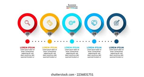 비즈니스 데이터 시각화 추상 배경 템플릿으로 스톡 벡터로열티 프리 2236831751 Shutterstock