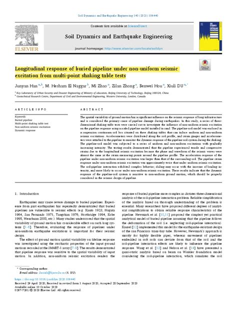 4 Longitudinal Response Of Buried Pipeline Under Non Uniform Seismic