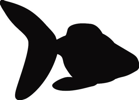 Silhouette De Poisson Aquarium Modèle De Silhouette De Poisson Rouge