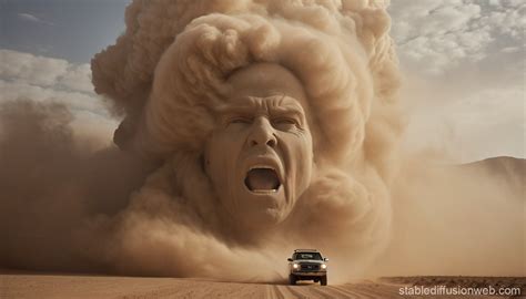 Facing The Storm Stable Diffusion Online