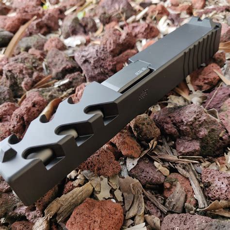 Glock 17 Pattern Slide Style 3a Complete Assembly With Black Barrel Kineti Tech