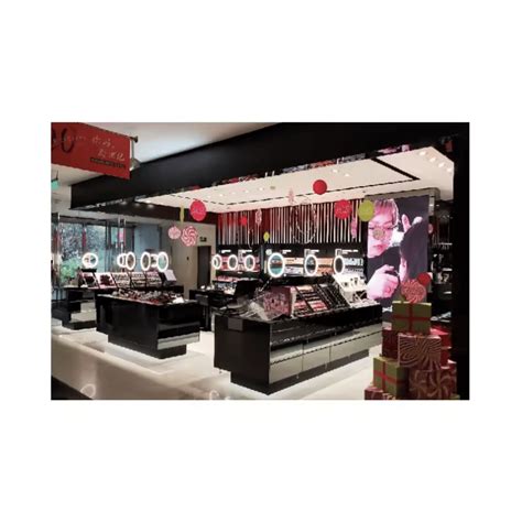 Custom Cosmetic Display Cabinet Perfume Store Gondola Display Fixture