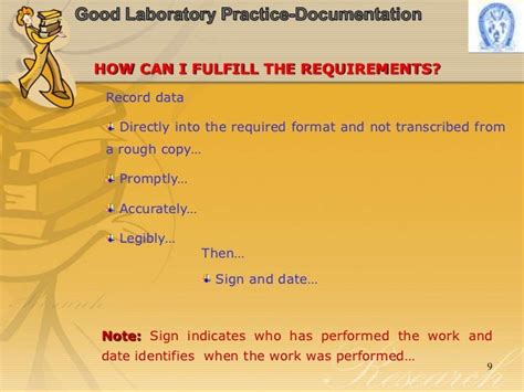 Good Laboratory Practice Documentation