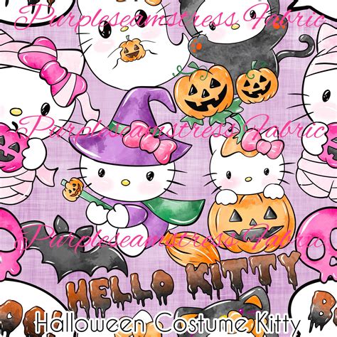 Halloween Costume Kitty Fabric Purpleseamstress Fabric