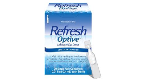 Refresh Optive Lubricant Eye Drops Single Use Containers 001 Oz X 30