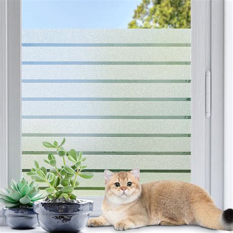 Donox Window Privacy Film Uv Protection Static Window Film