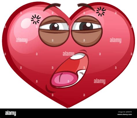 Rotes Herz Augen Emoticon Ausgeschnittene Stockfotos Und Bilder