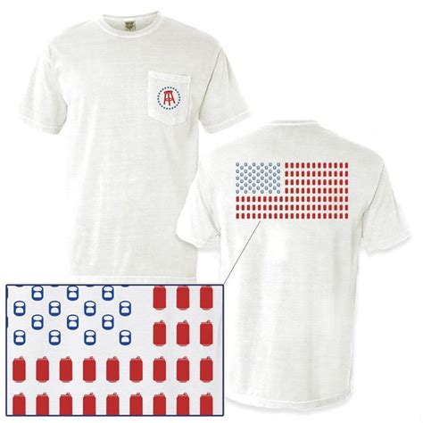 Barstool Can Flag Pocket Tee Barstool Sports T Shirtsclothing And Merch