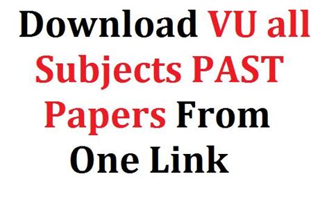 Vu All Subjects Mega Files Vu Assignment Solutions