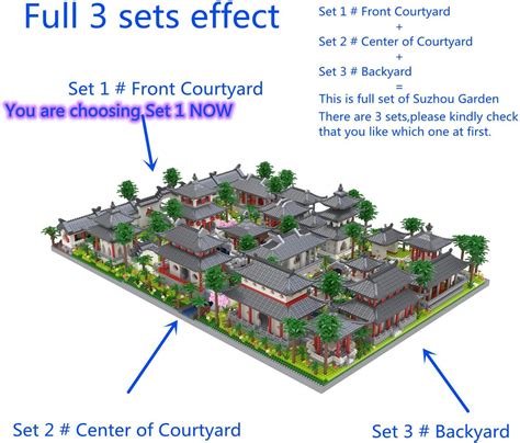 Kadablk Architecture Chinese Style Of Suzhou Garden Set 1 Front