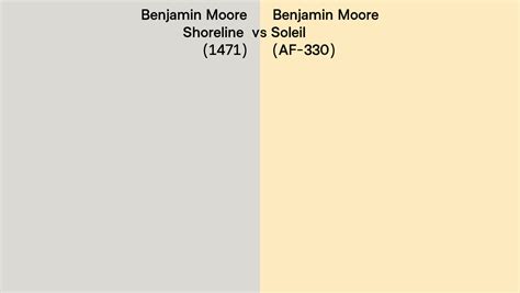 Benjamin Moore Shoreline Vs Soleil Side By Side Comparison