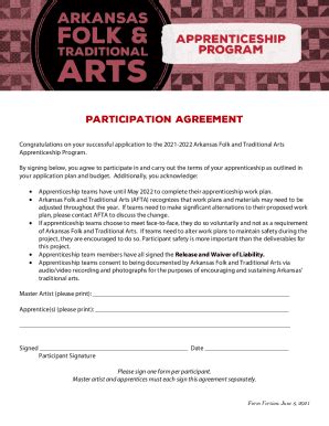 Fillable Online Participation Agreement Fax Email Print PdfFiller