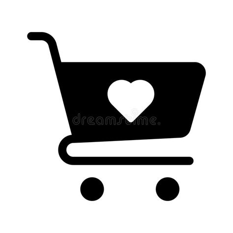 A Shopping Cart Representing Purchases Or Online Shopping Stock Illustration Illustration Of