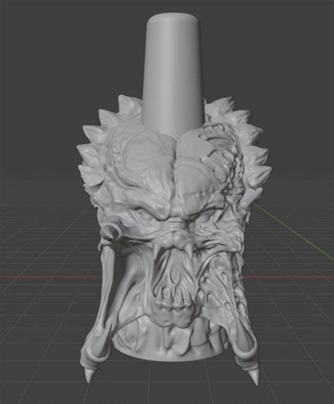 🗿 Predator Shisa 3d Mouthpiece・ Stl File For 3d Printing・cults