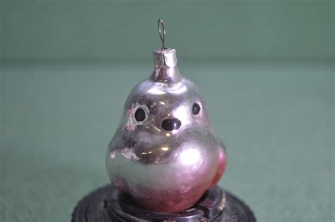 Купить Стеклянная елочная игрушка Птица птичка СССР 1960 е годы 3