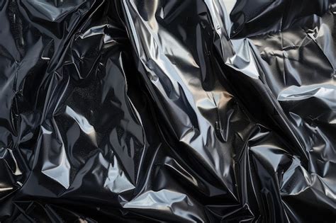 Shiny Black Plastic Texture Premium Ai Generated Image